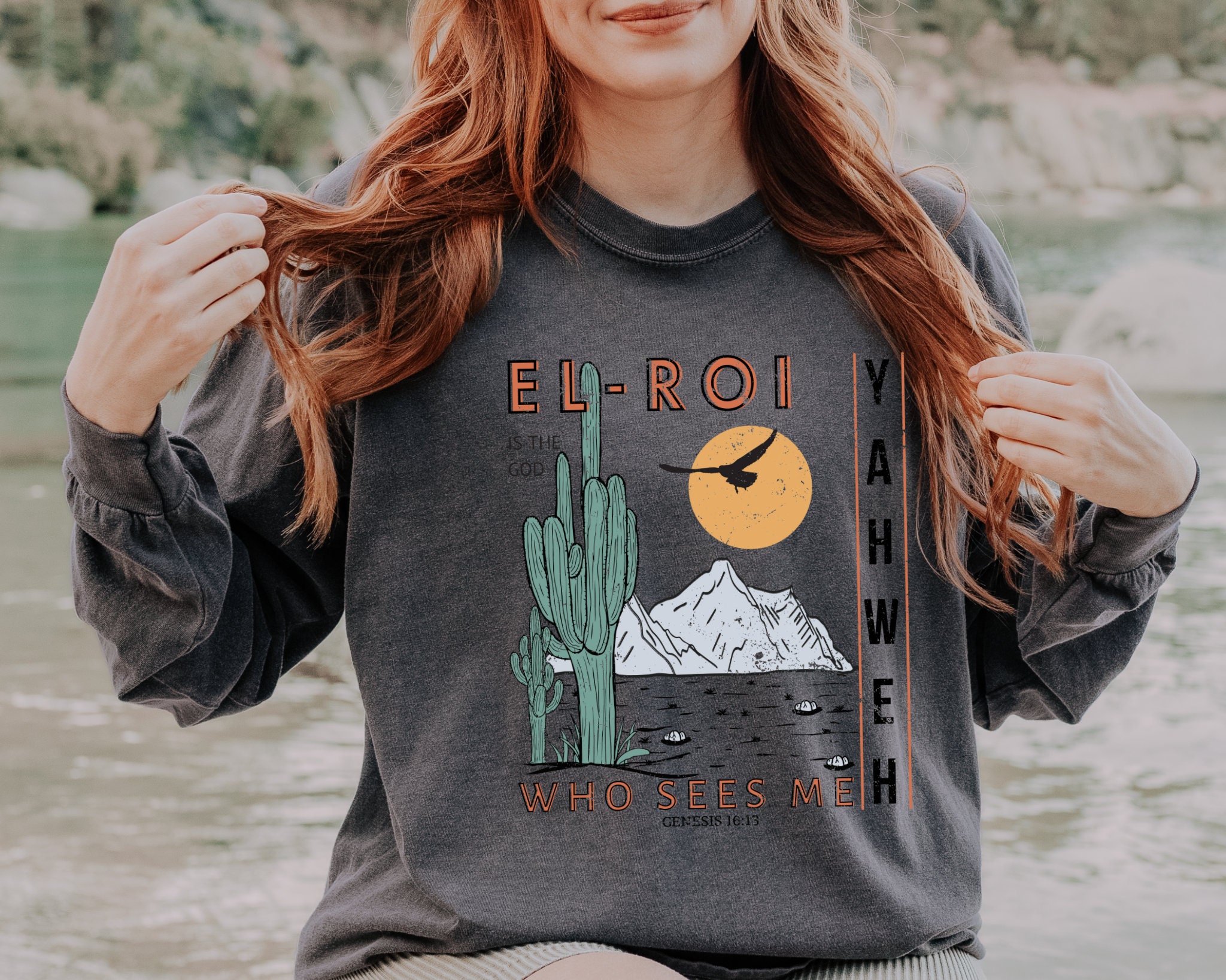 Boho Christian Sudaderas Confort Colores Biblia Verso Camiseta Regalos ...