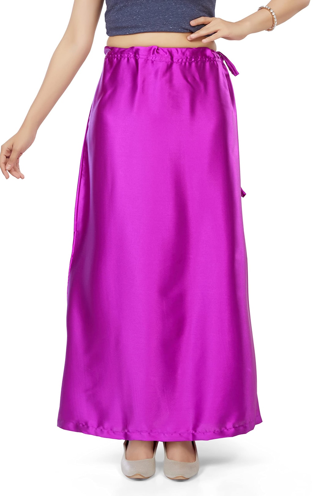 Women's Satin Saree Petticoat Saree Underskirt - Etsy