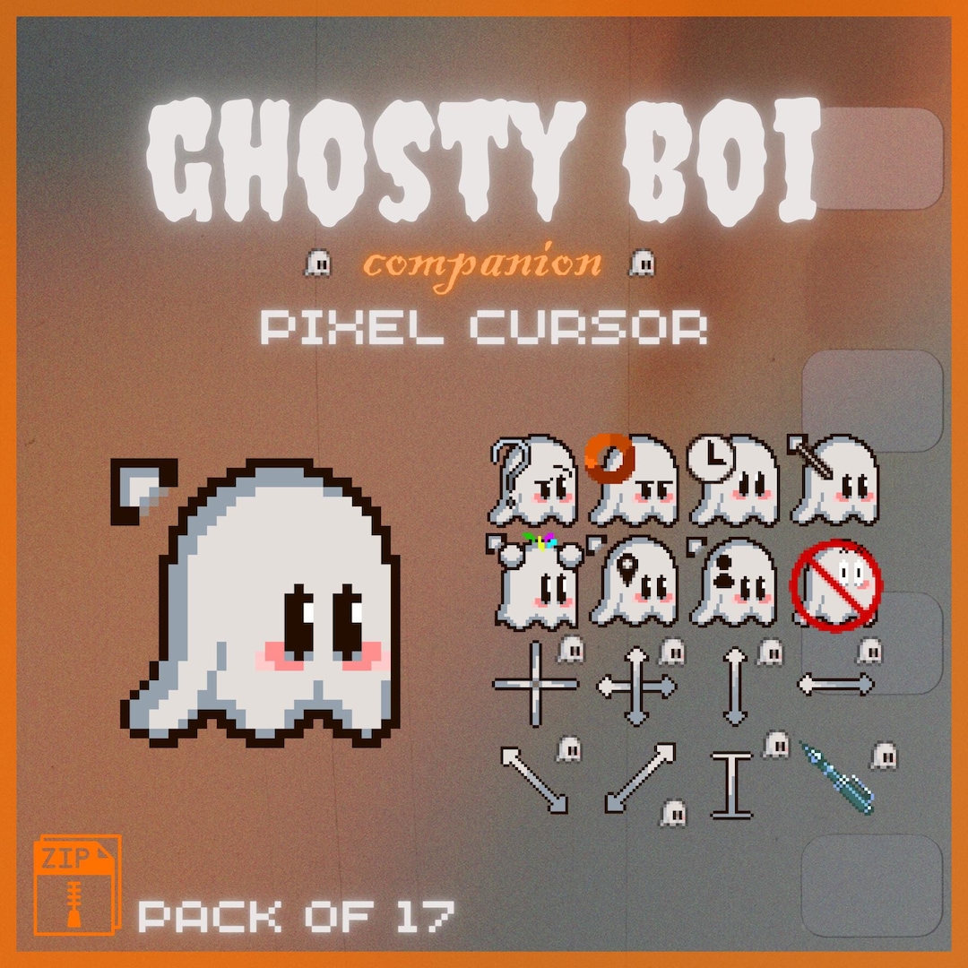 Ghosty Boi Mouse Cursors - Full Halloween Pack of All 17 States - Etsy