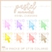 Rose Red Pastel Mouse Cursors - Full Aesthetic Pack of All 17 States - Etsy