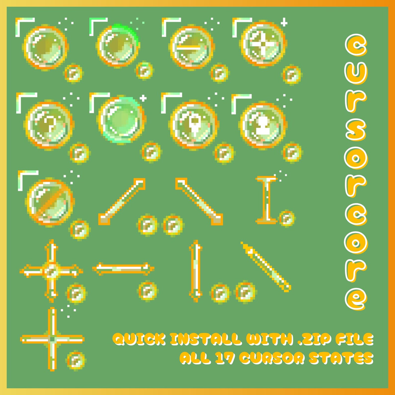 Bubblecore BUNDLE Mouse Cursors - Full Aesthetic Packs of All 17 States ...