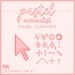 Rose Red Pastel Mouse Cursors - Full Aesthetic Pack of All 17 States - Etsy