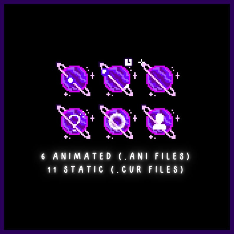 Spacecore BUNDLE Animated Cursors - Full Aesthetic Packs of All 17 ...