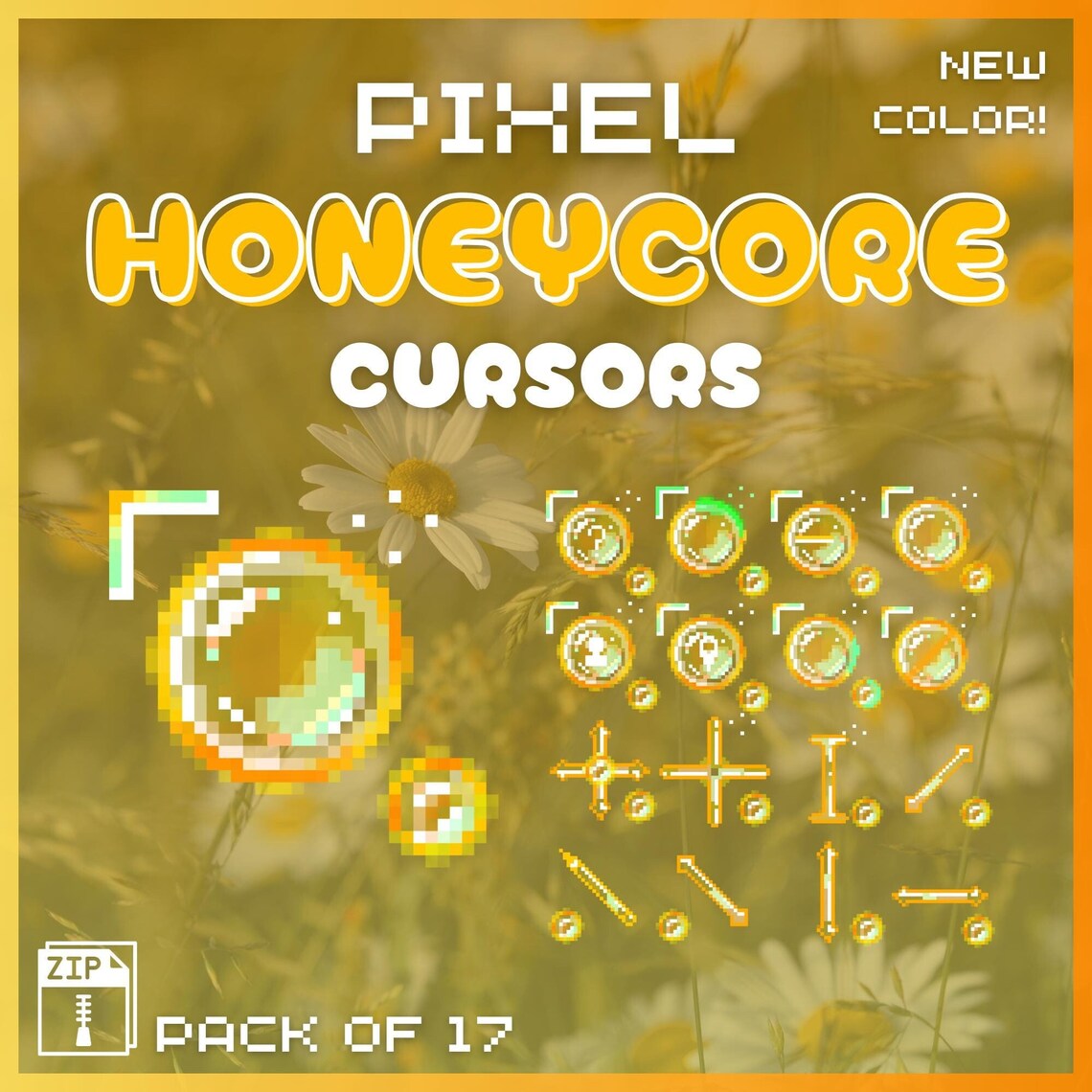 Honeycore Mouse Cursors - Full Aesthetic Pack of All 17 States HONEY ...