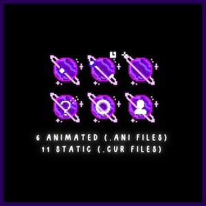 Spacecore Mouse Cursors - Full Aesthetic Pack of All 17 States - Etsy