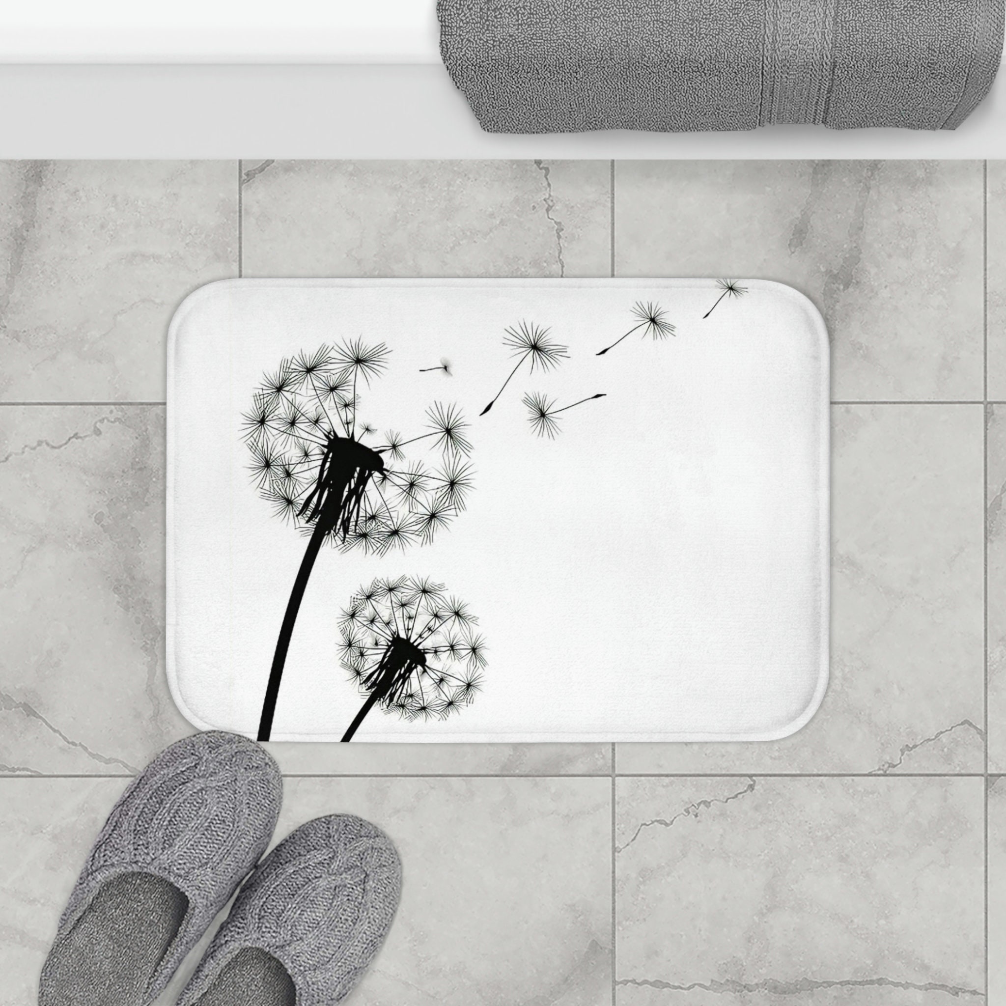 Dandelion Bath Mat - Etsy