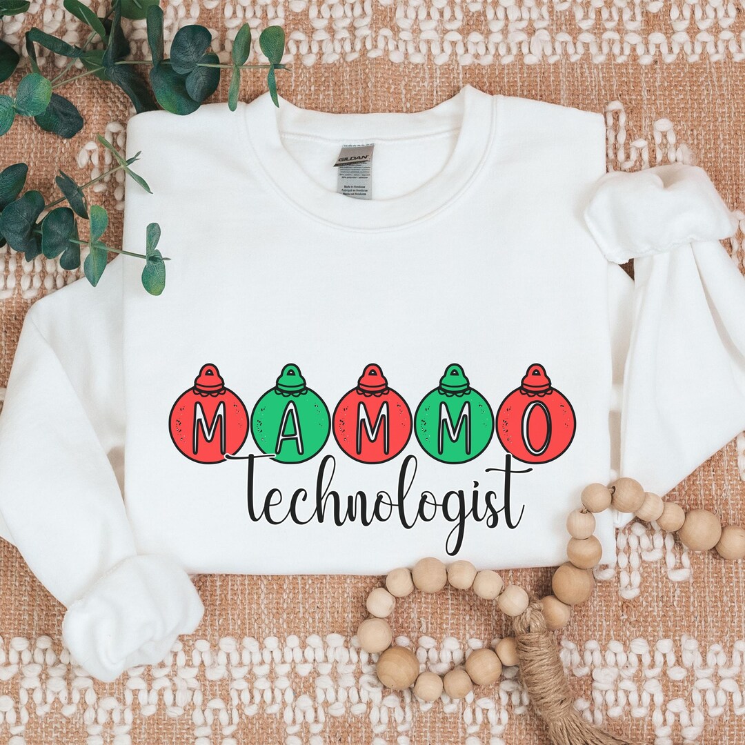 Mammo Tech Christmas Sweatshirt,mammography Squad,mammo Sweatshirt ...
