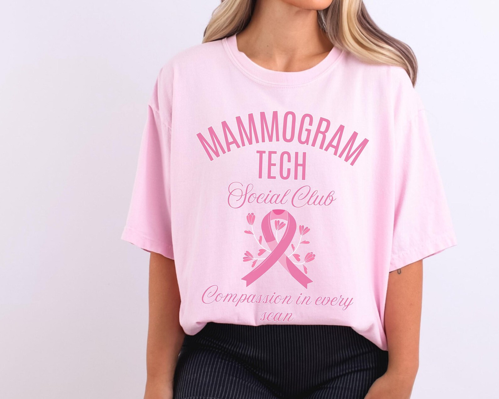 Mammogram Tech Social Club Comfort Colors® T-shirt,mammo Tech Tee,mammo ...