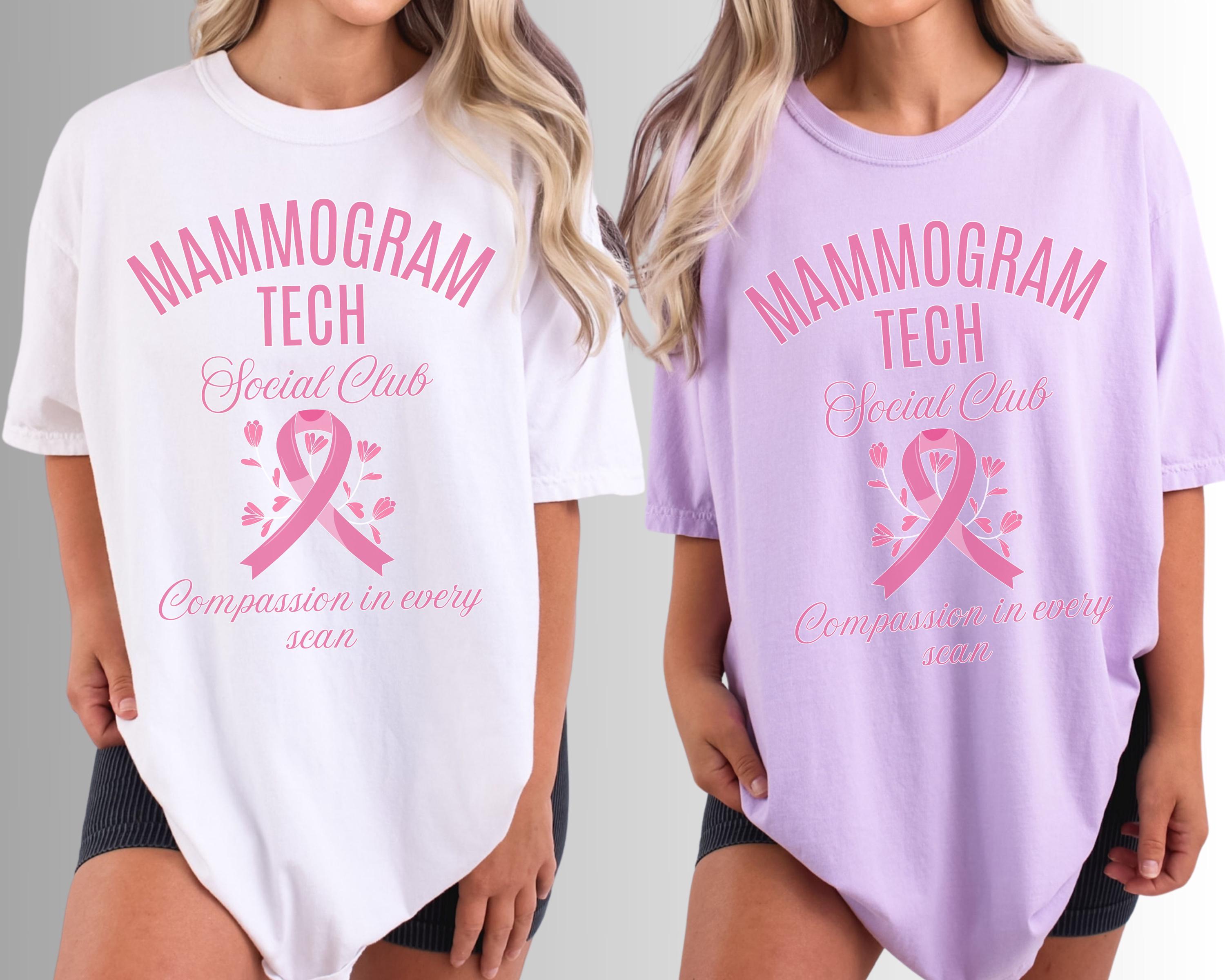 Mammogram Tech Social Club Comfort Colors® T-shirt,mammo Tech Tee,mammo ...