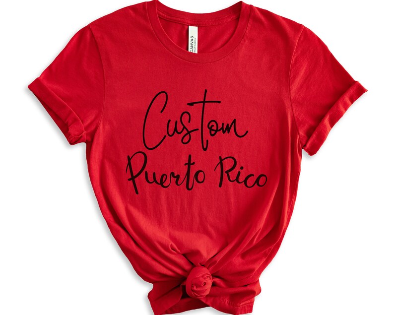 Custom Puerto Rico Unisex T-shirt,personalized Puerto Rico Municipality ...