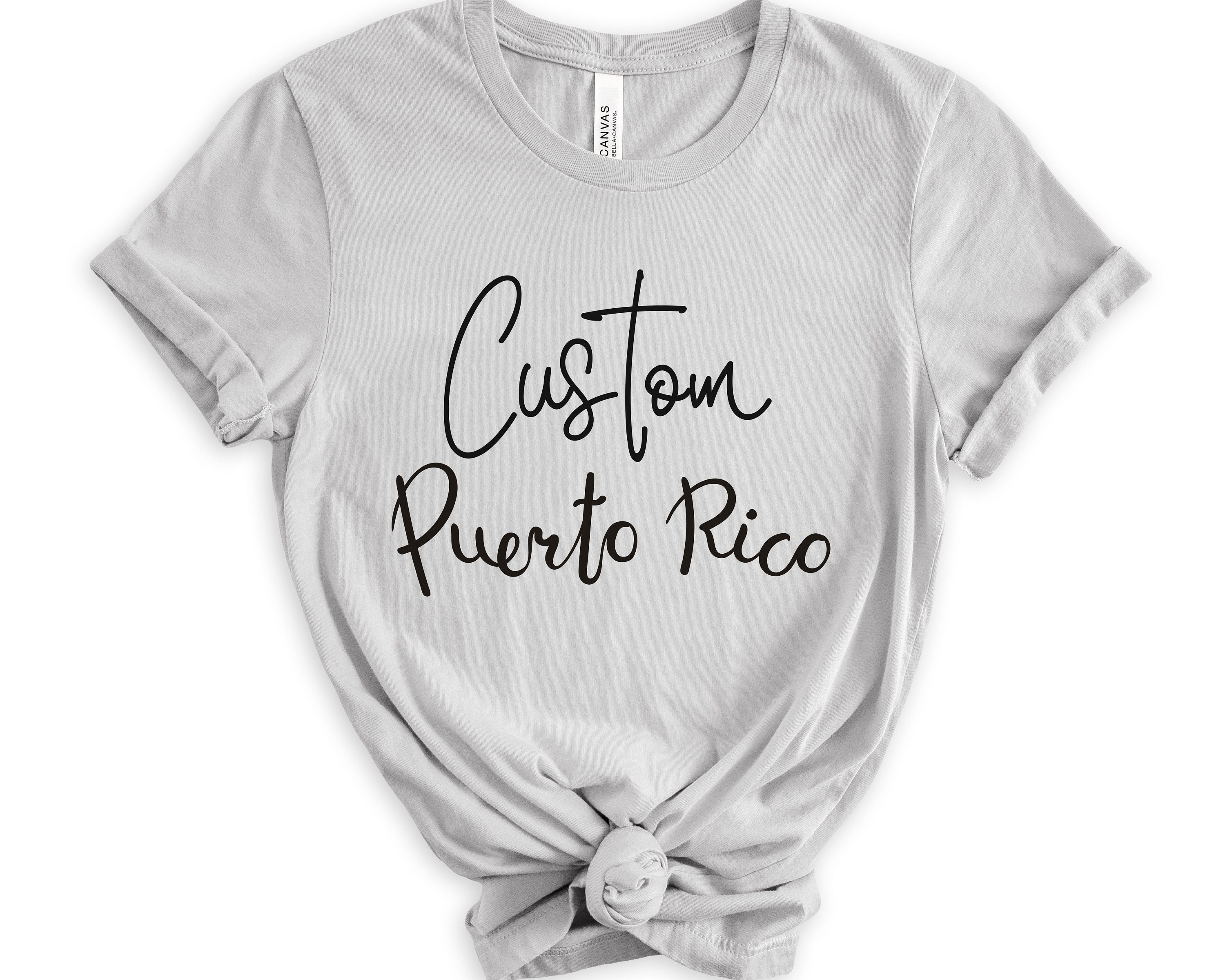 Custom Puerto Rico Unisex T-shirt,personalized Puerto Rico Municipality ...