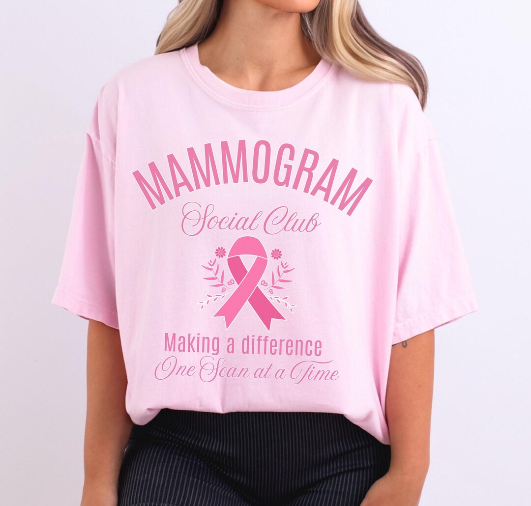 Mammogram Tech Social Club Comfort Colors® T-shirt,mammo Tech Tee,mammo ...
