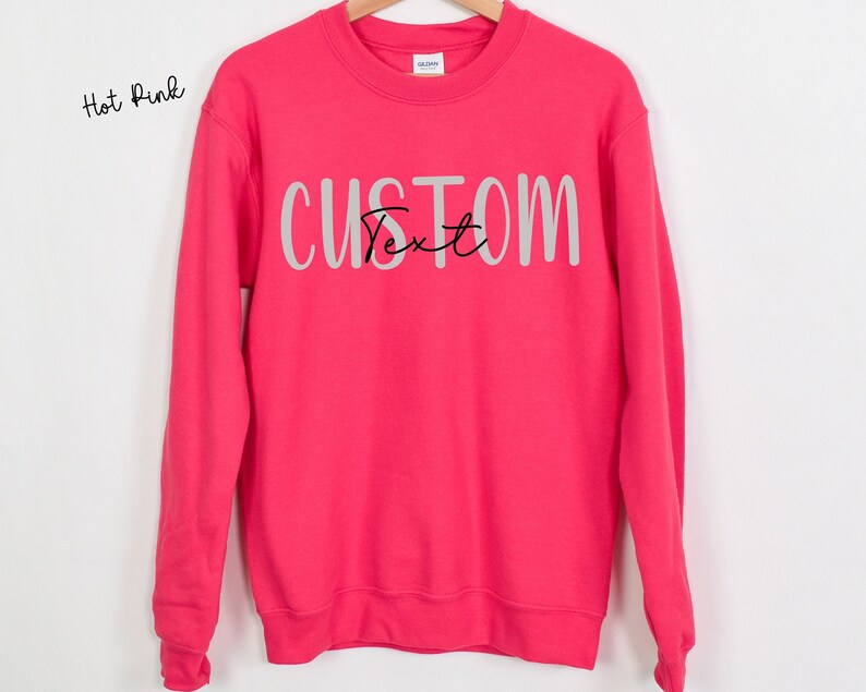 Custom Text Sweatshirt,personalized Sweatshirts,custom Sweaters,custom ...