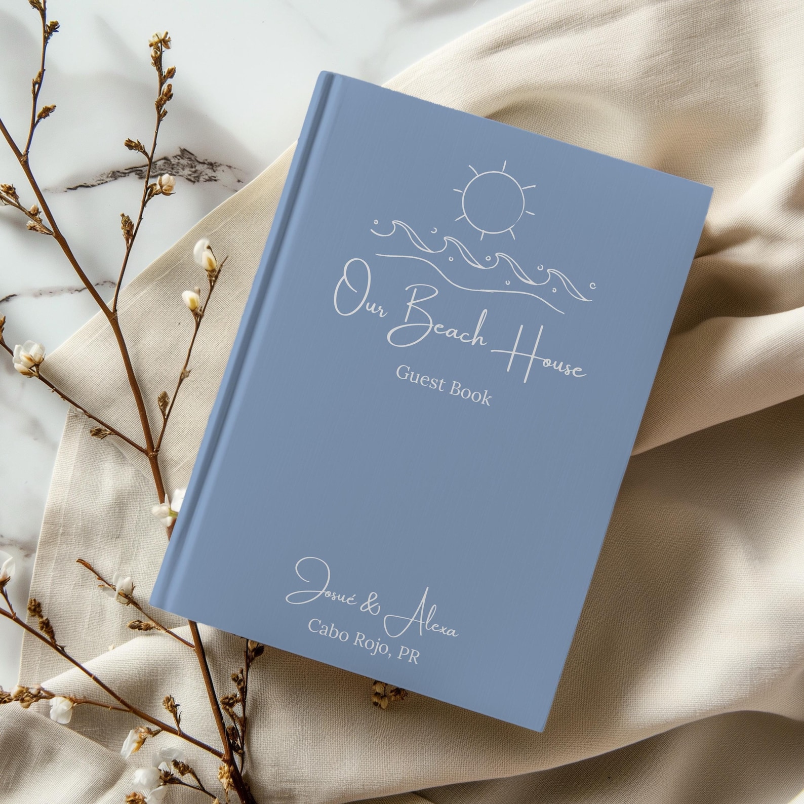 Personalized Beach House Guest Book,rental House Guest Book,custom ...