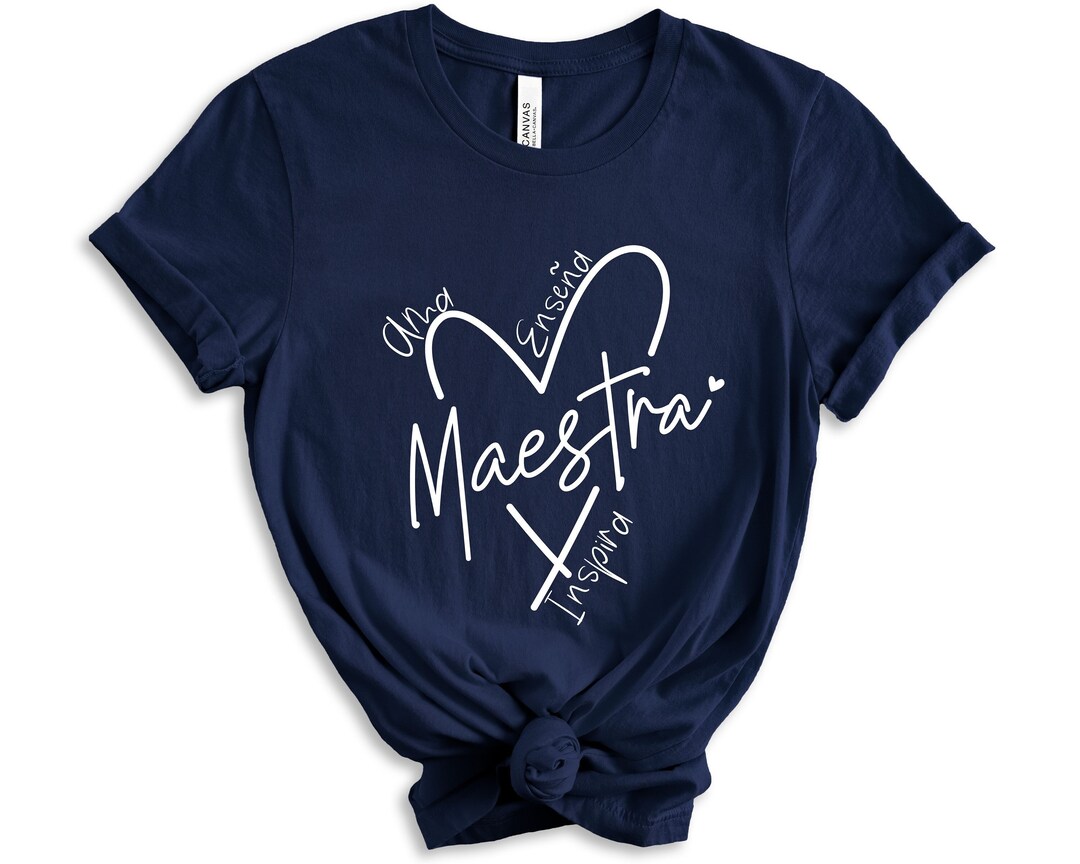 Maestra Unisex T-shirt,maestra Bilingue Shirt,camisa De Maestra Español ...