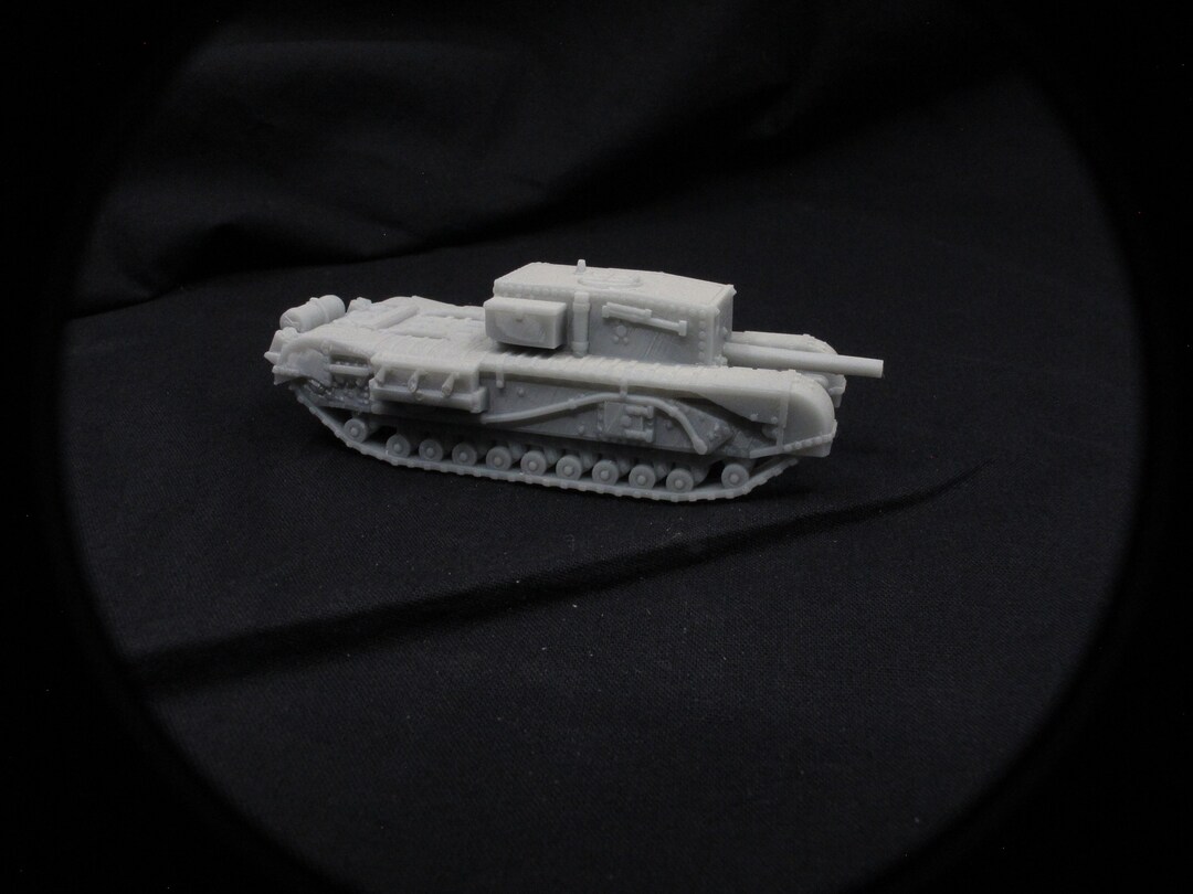 British Churchill 3" Gun Carrier 3d Print 1/100 15mm WW2 Flames of War ...