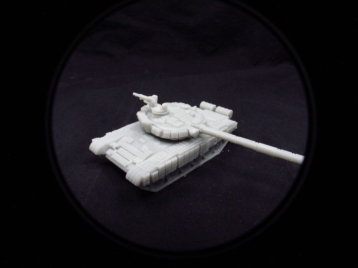 Soviet Warsaw Pact T-72BV Tank 1/100 15mm Flames of War Team Yankee - Etsy