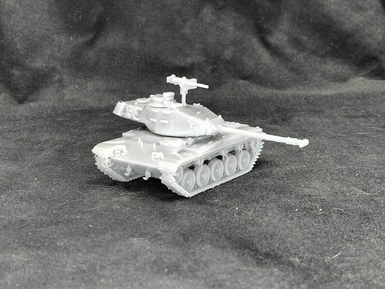 US M41 Walker Bulldog Light Tank 1/100 15mm Flames of War Team Yankee ...