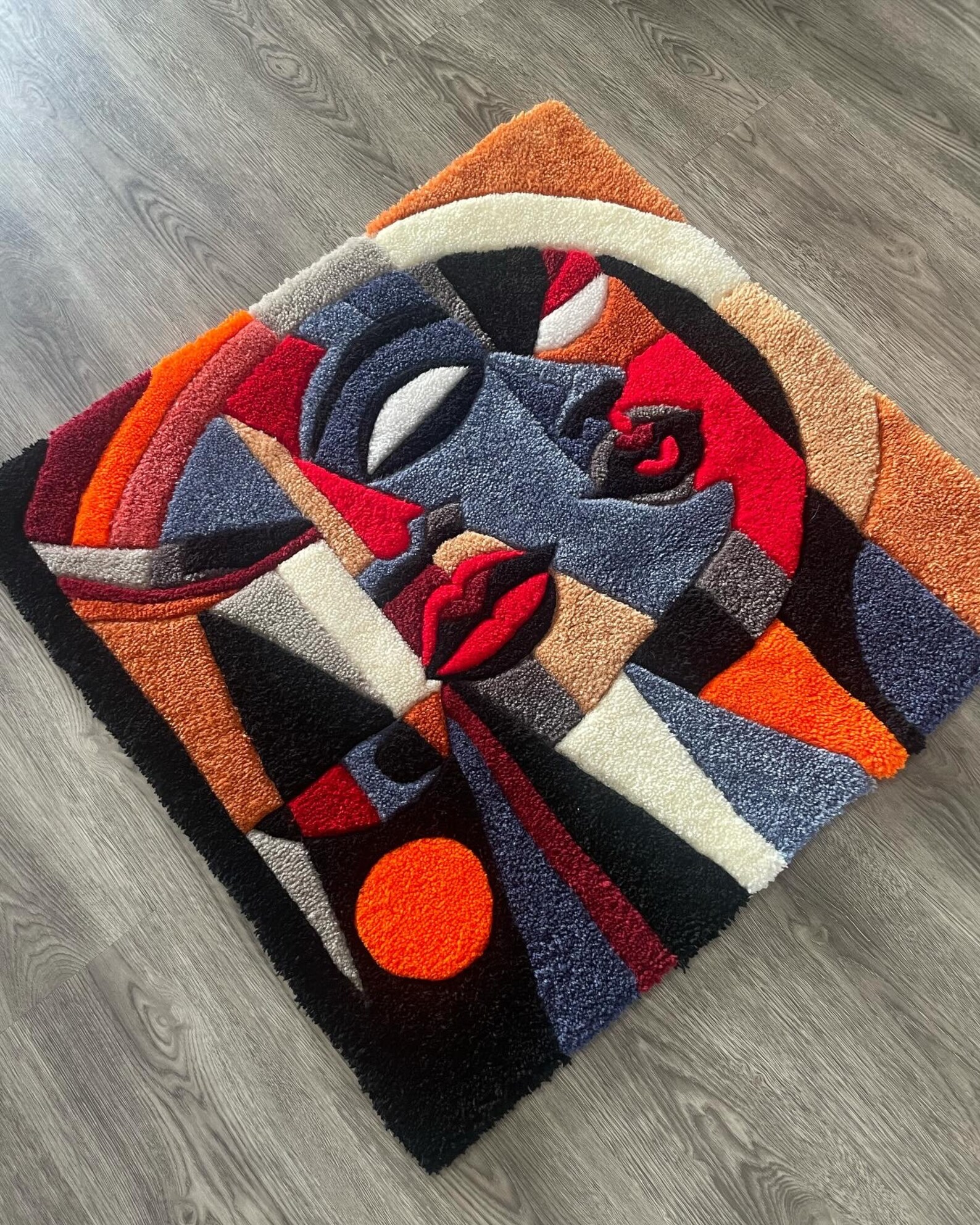 Sacred Sisters African, Cubism Rug Art/ Wall Hanging - Etsy
