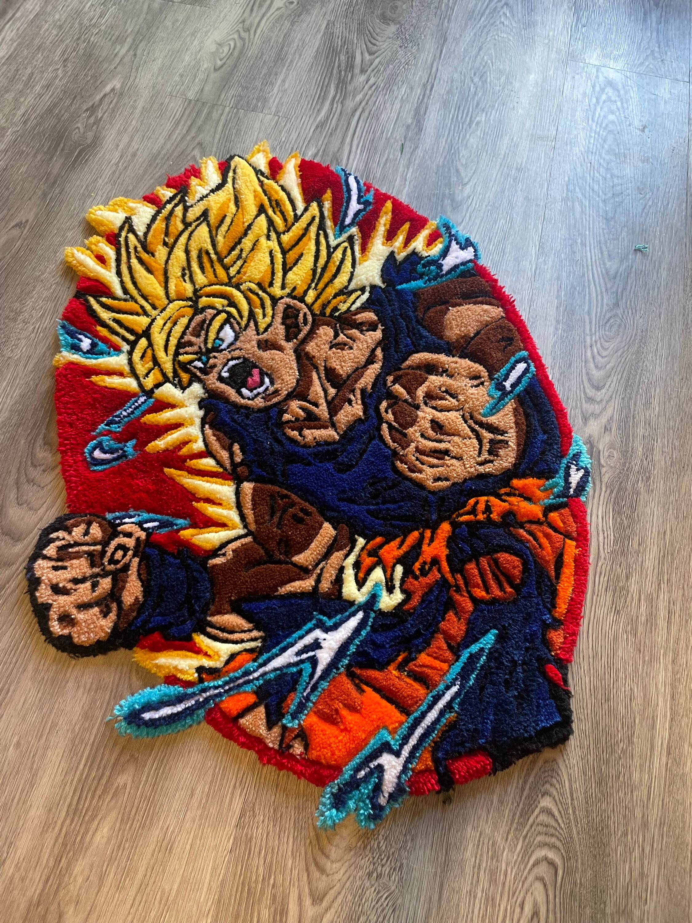 Son Goku Dragonball Z Handmade Rug - Etsy