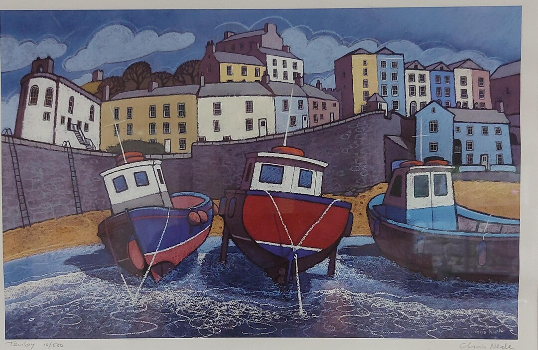 Chris Neale "tenby" Limited Edition (10/500) Print - 62.5cm Wide. - Etsy