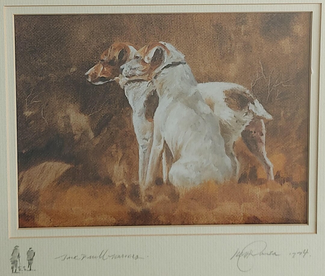 Keith Proctor 1994 Signed Print of "jack Russell Terriers" - 44.5cm X ...