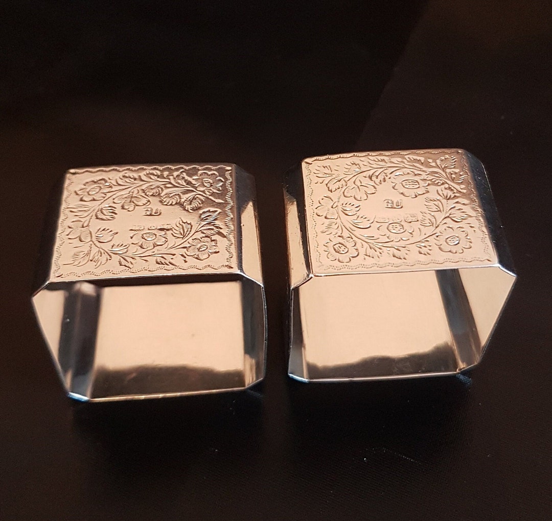 George Unite 1943 Birmingham Hallmarked Sterling Silver Matched Pair of ...