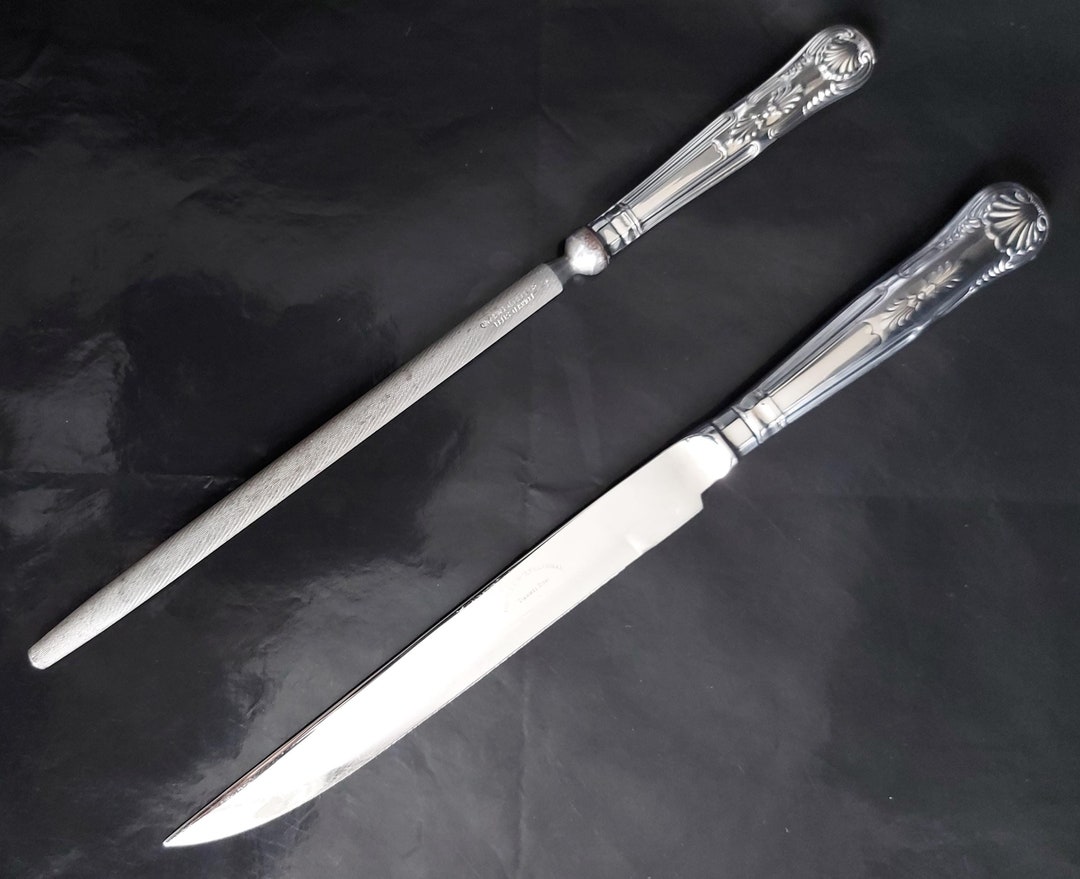 Housley International Kings Pattern Silver Plated Handled & Stainless ...