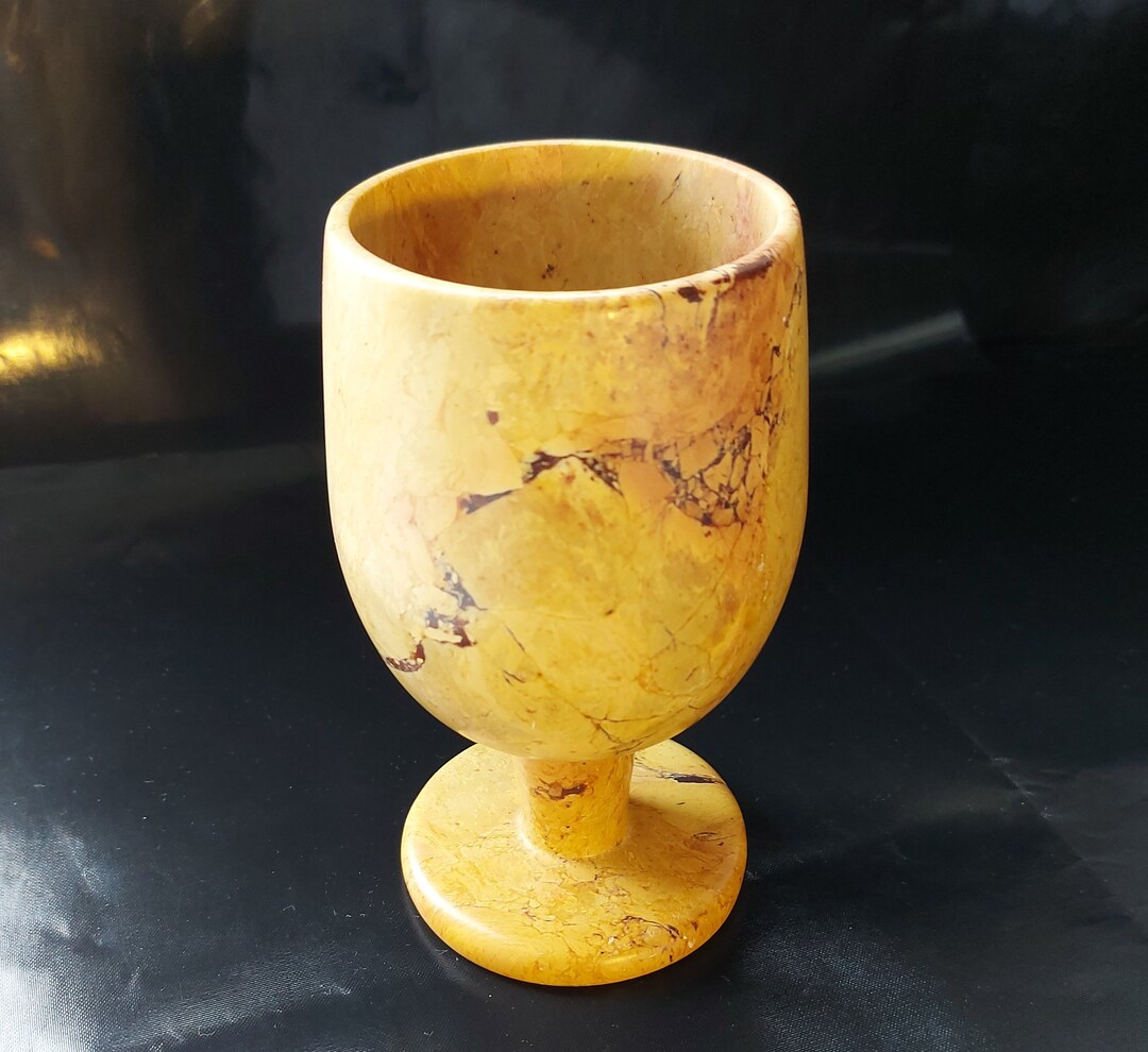 Beautifully Carved Stone Chalice / Goblet - Etsy