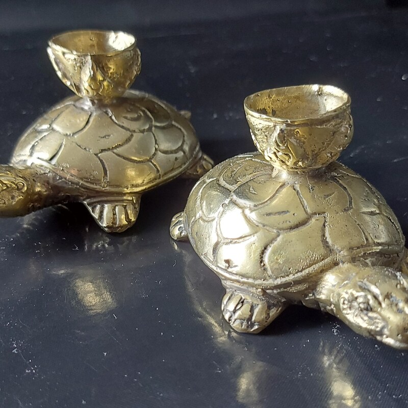 Brass Turtles - Etsy