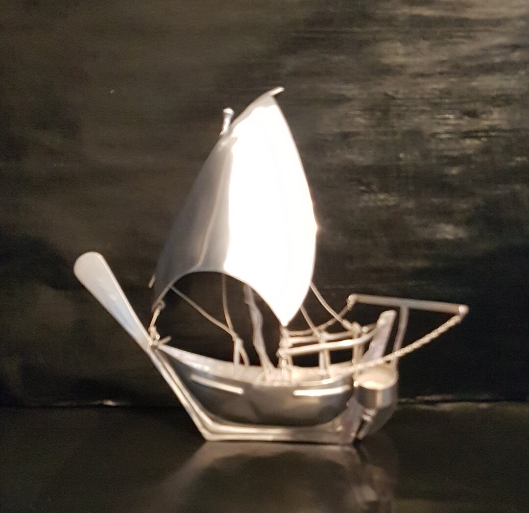 Arabian Single Sail Sterling Silver Filigree Model / Sculpture - Etsy