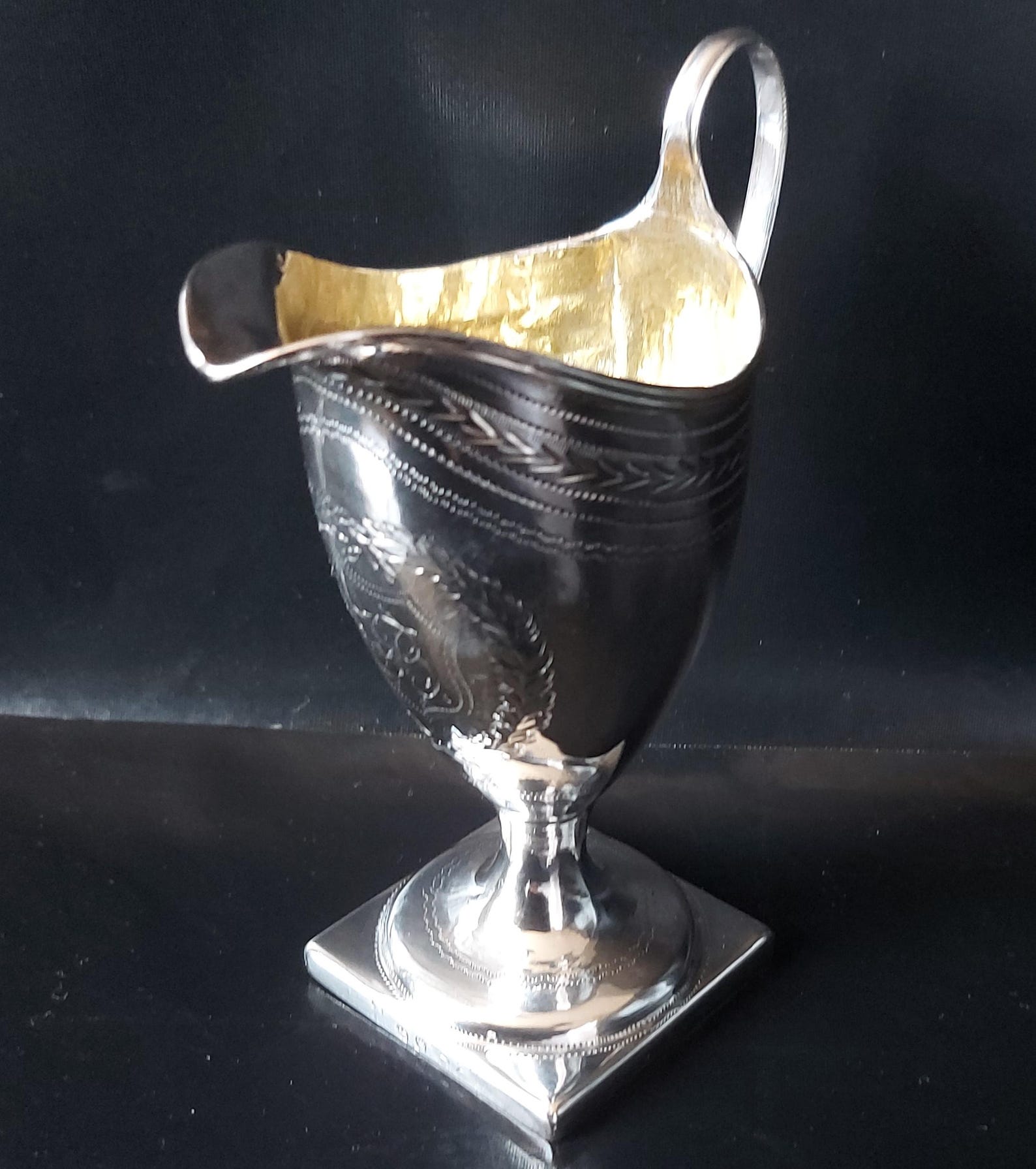 George III London Hallmarked Sterling Silver, Gold Gilt Washed Interior ...