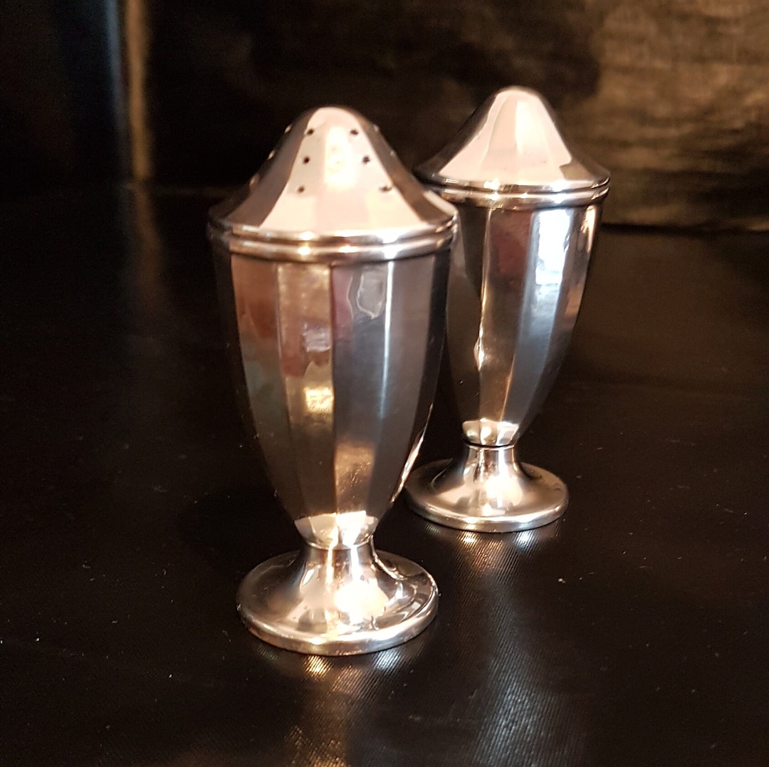 Joseph Gloster 1943 Birmingham Hallmarked Sterling Silver Matched Pair ...