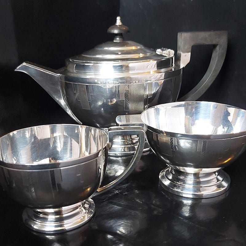 Silver Tea Set - Etsy