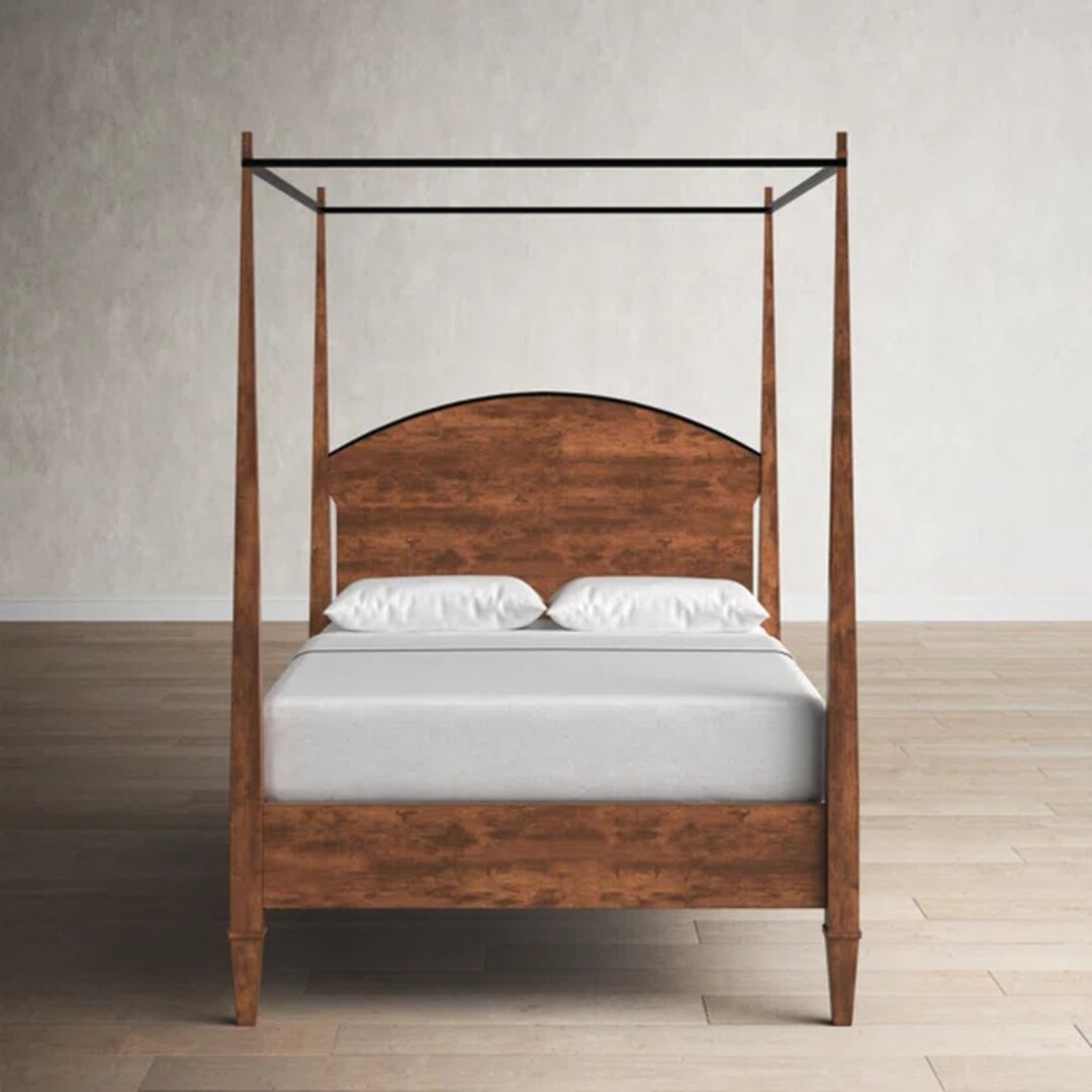 Gale Wood Canopy Bed Bed Frame Canopy Four Poster - Etsy