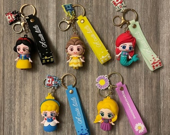 Princess-inspired Beaded Keychains - Etsy