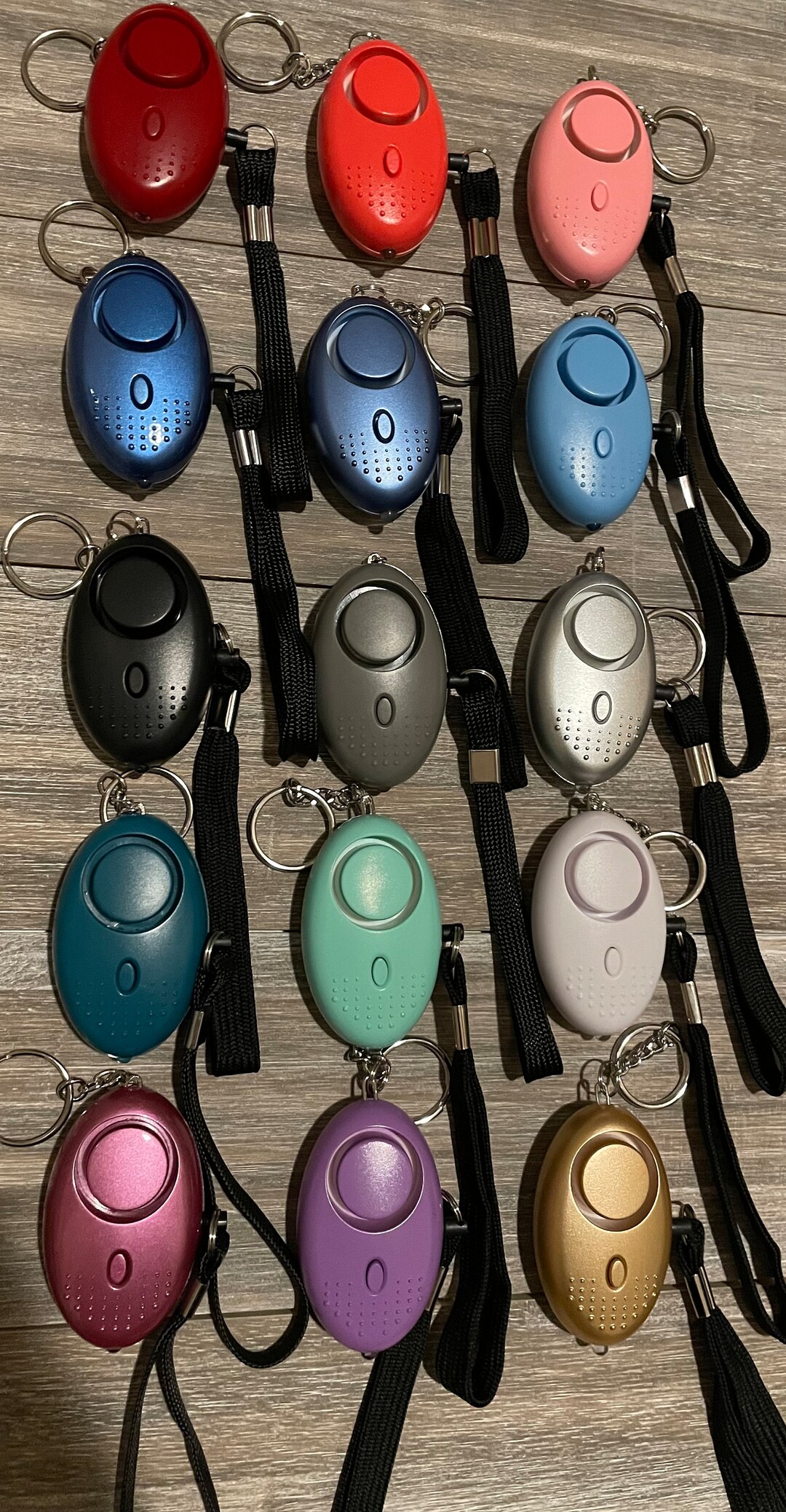 Safety Alarms With LED Light Keychain - Etsy