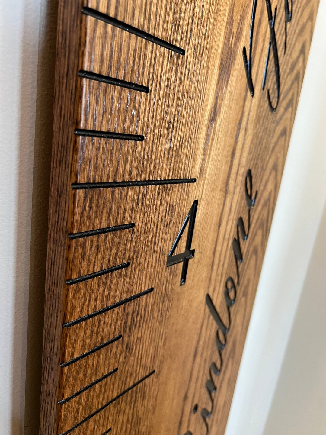 Custom Engraved Wooden Growth Chart Ruler - Etsy