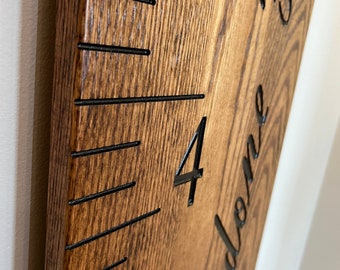 Custom Personalized Wooden Growth Chart Wooden Growth Ruler Wood Growth ...