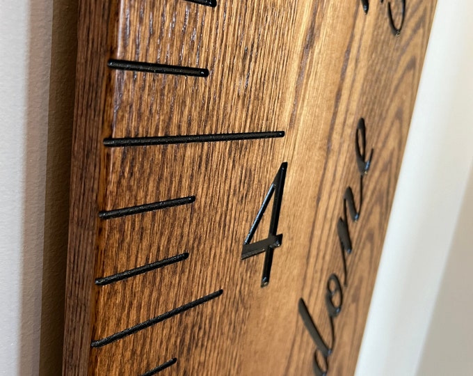 Custom Personalized Wooden Growth Chart Wooden Growth Ruler Wood Growth ...