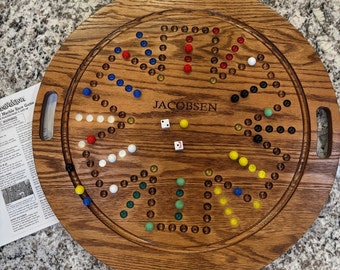 Aggravation Marble Board Game 2 3 4 5 6 Players 17 Inches Across When ...