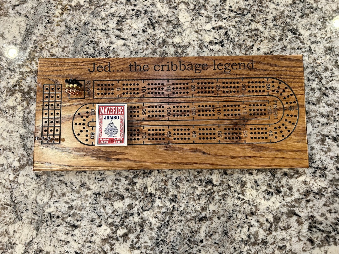 Cribbage Board Game Personalized With Built in Storage - Etsy