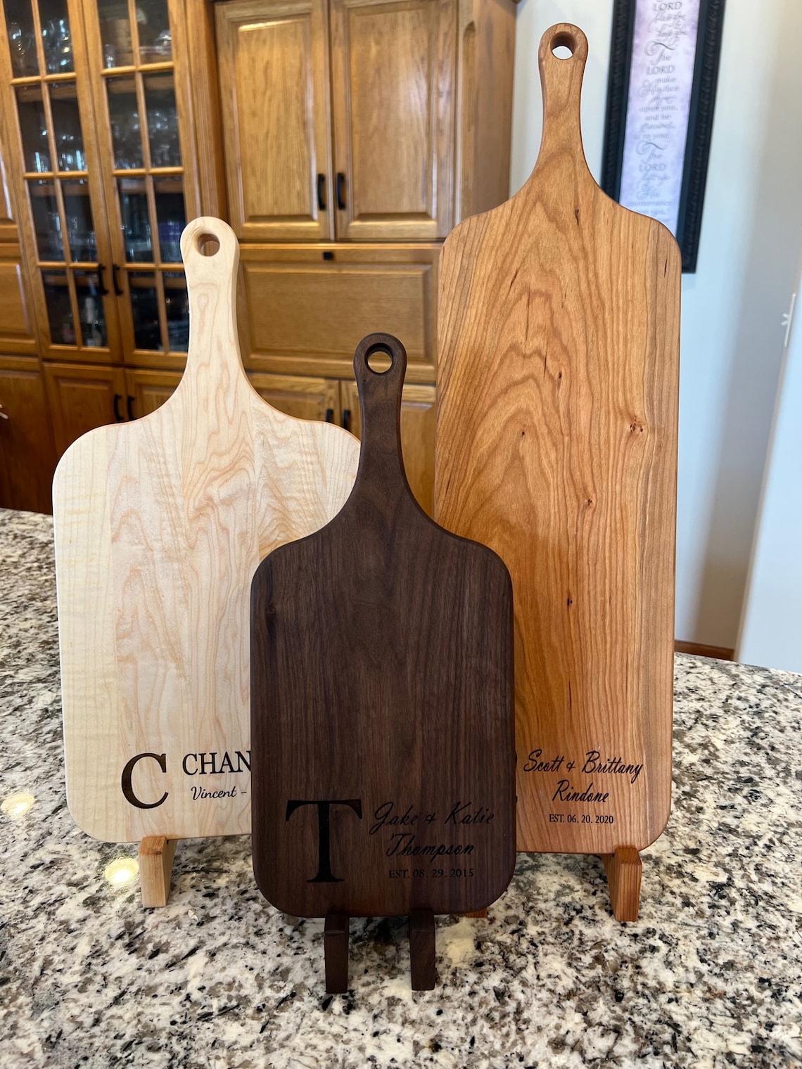 Wood Cutting Board Display Stand - Etsy