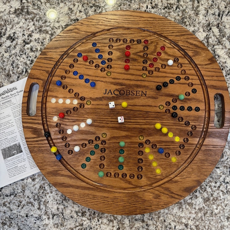 Aggravation Marble Board Game Personalized - Etsy