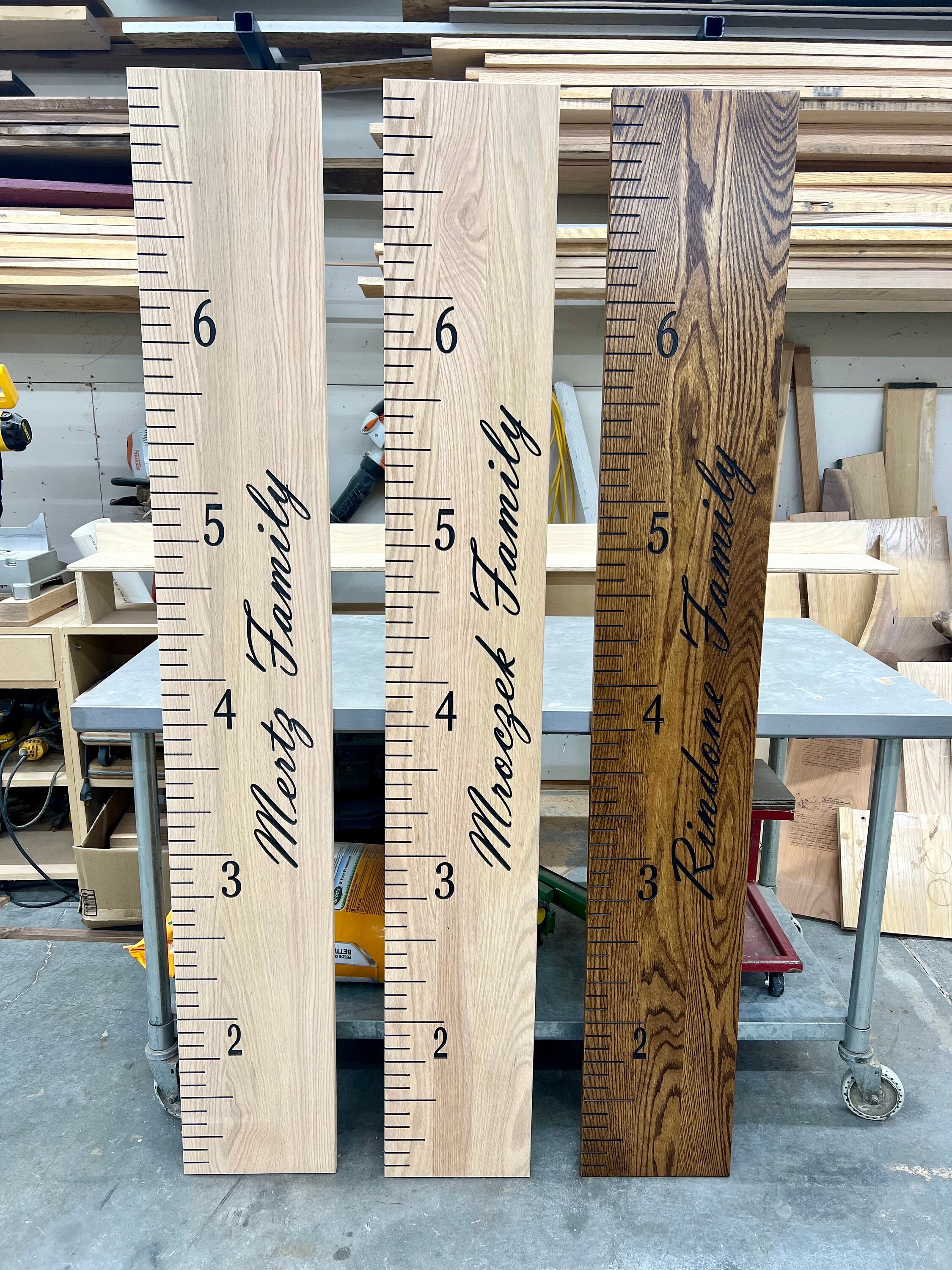 Custom Engraved Wooden Growth Chart Ruler - Etsy