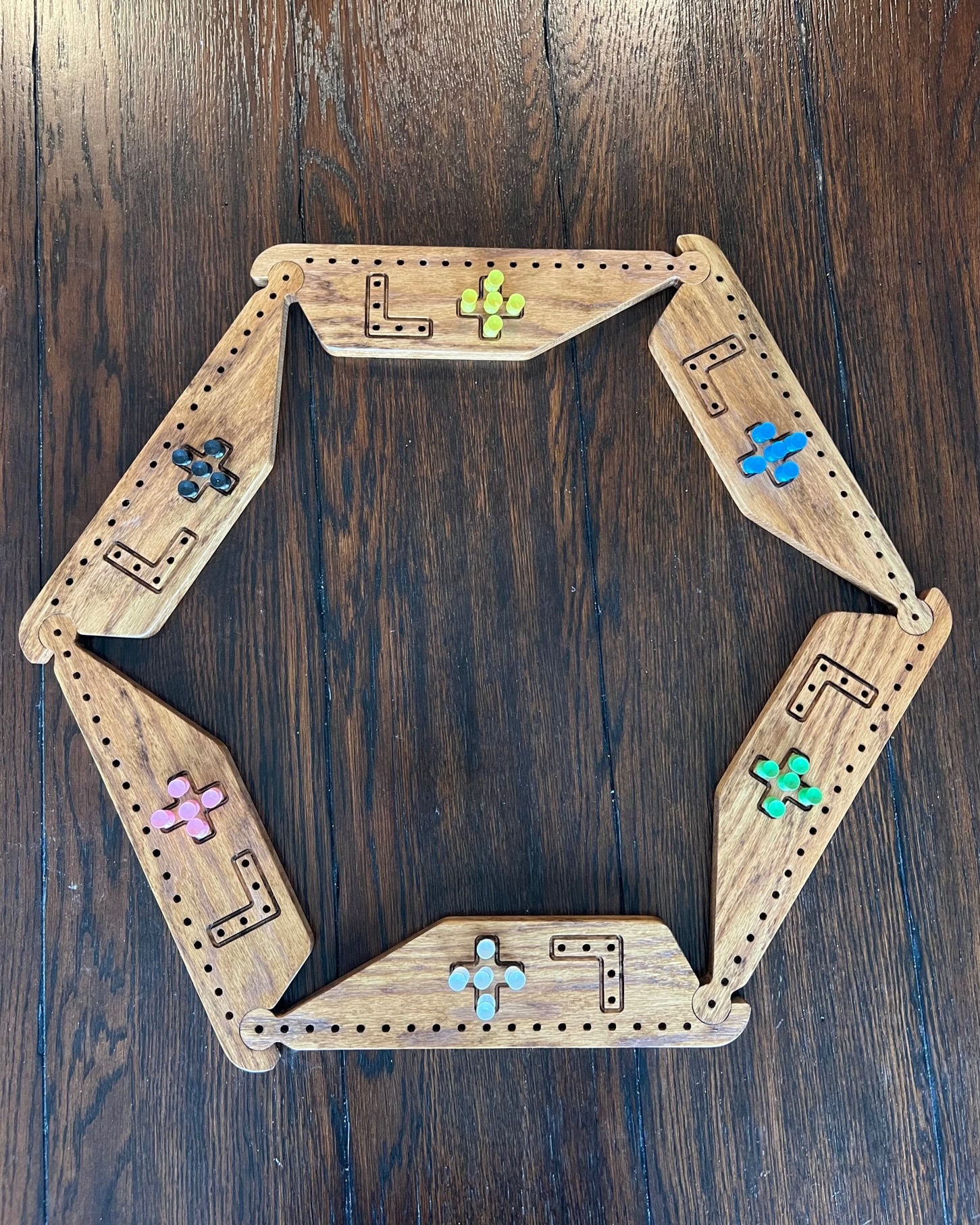Pegs and Jokers Solid Wood Board Game - Etsy