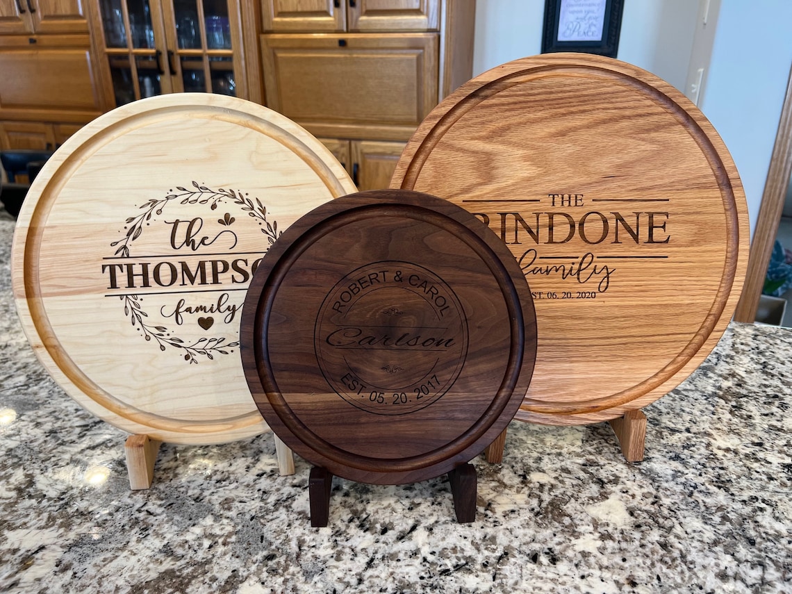 Wood Cutting Board Display Stand - Etsy