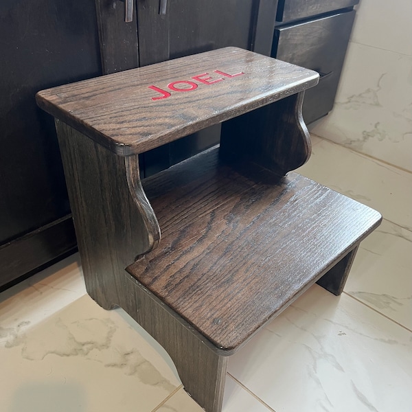 Personalized Step Stool Two Step - Etsy