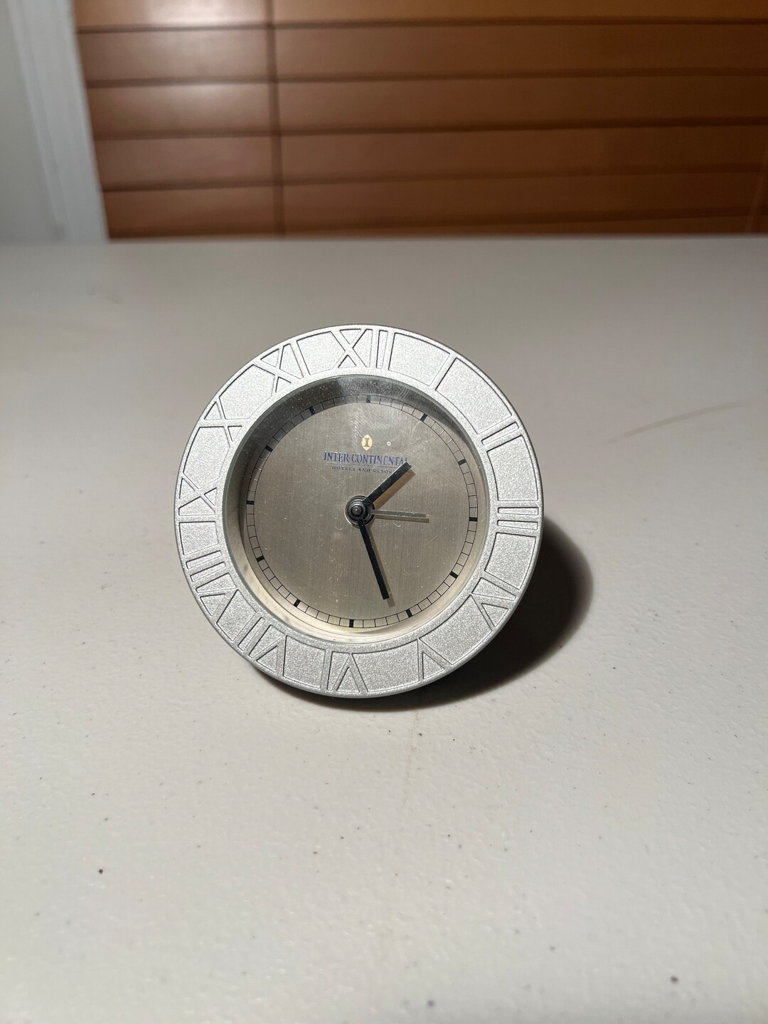 Intercontinental Hotel Table Clock Vintage - Etsy