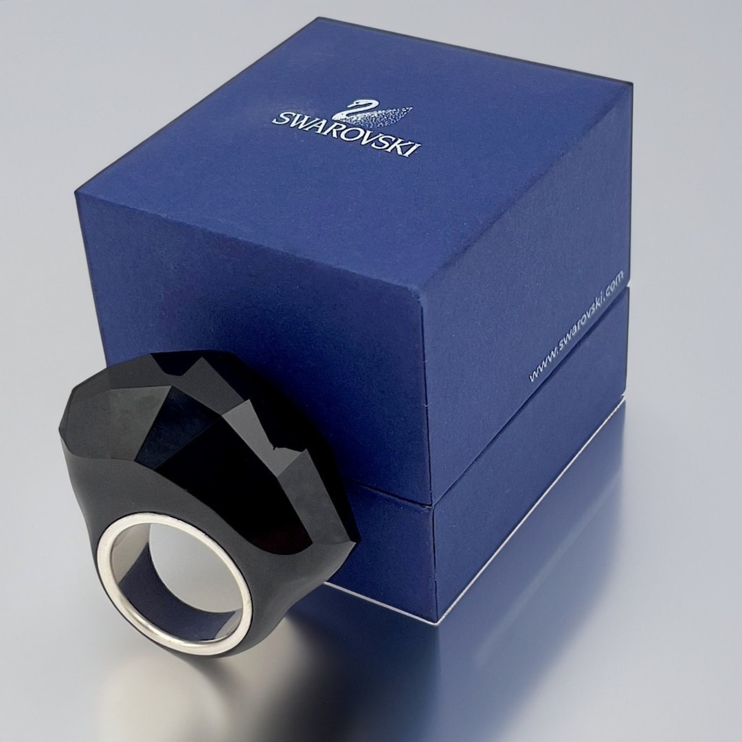 Rare and Elegant Daniel Swarovski Paris Ring With Faceted - Etsy